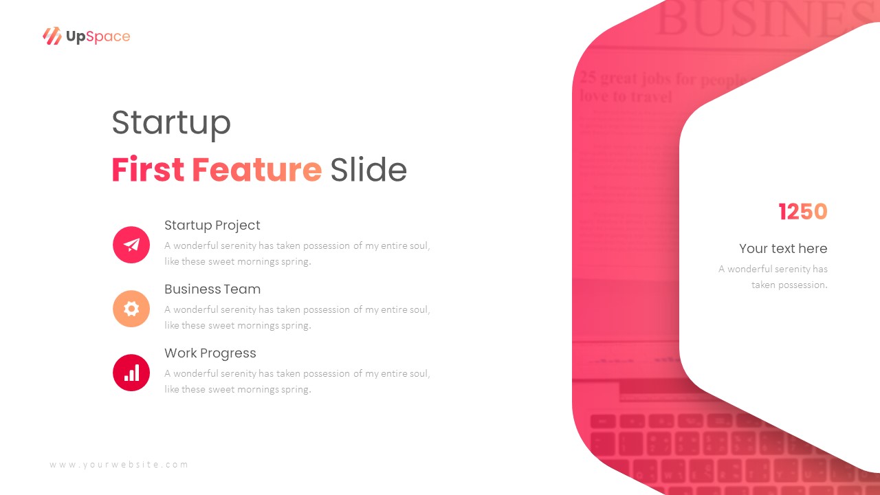 Upspace Business Startup Keynote Presentation Template by BrandEarth